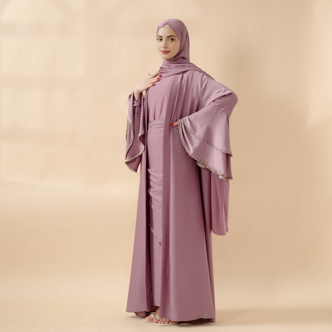 Satin Abaya - Mariam's Collection