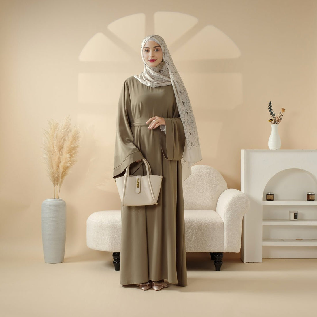 Essential Premium Loose Fit Abaya 2-Piece Set with Versatile Pockets