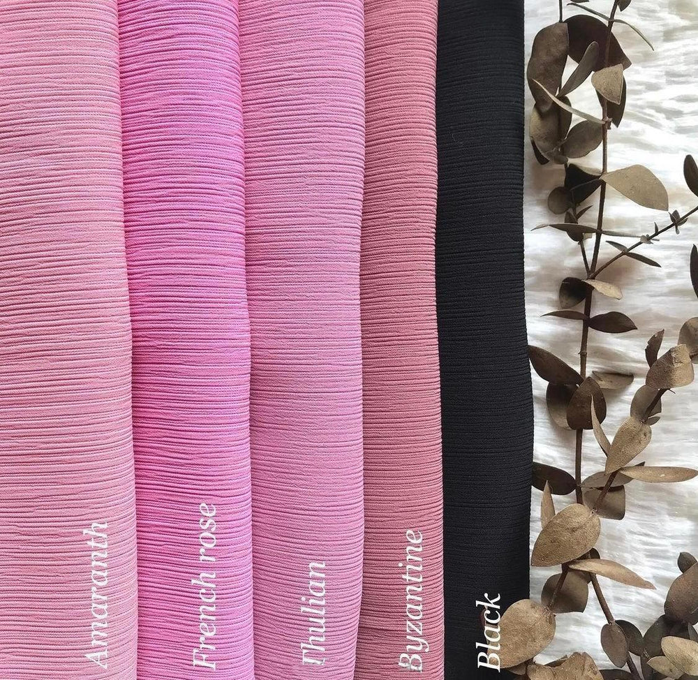 MH003 Crepe Scarf Crinkle Chiffon Hijab for Women Shawls Ripple Pleated ...