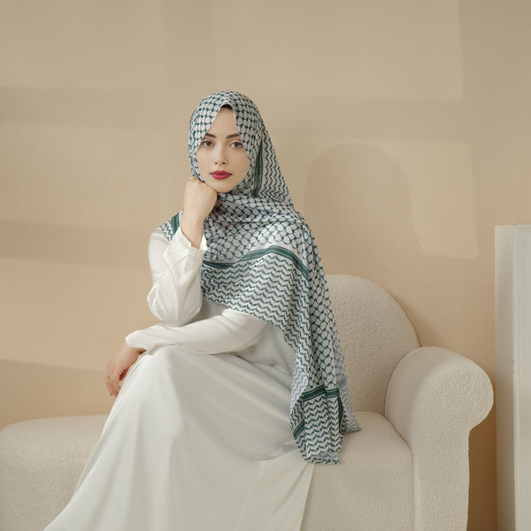 Palestinian Keffiyeh Hijab By Mariam's Collection (MH045)