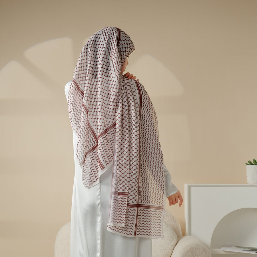 Palestinian Keffiyeh Hijab By Mariam's Collection (MH045)