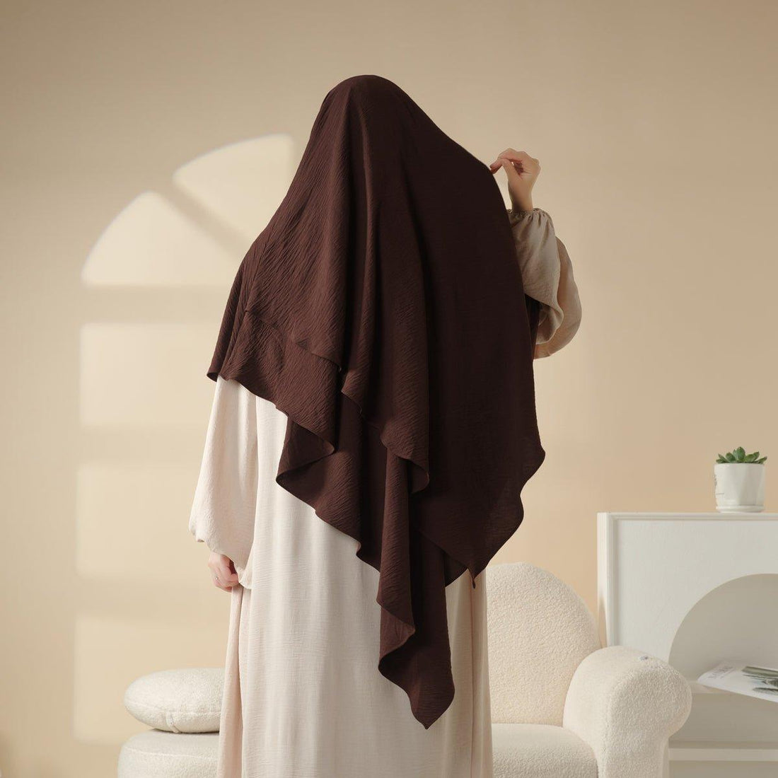 New Two-Layer Crepe Khimar By Mariam's Collection | 2025