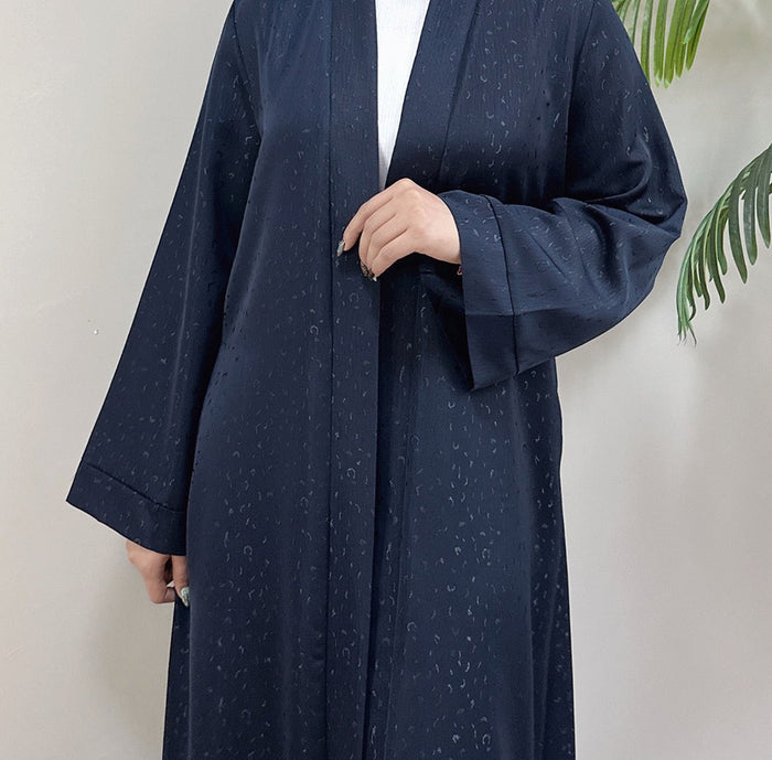 Modest Elegant Dress 3D Textured Printer with Flared Sleeves(MOA210)