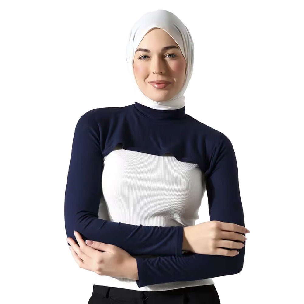 Modest Shoulder-Cover Base Layer Versatile Sleeveless Inner Top with ...